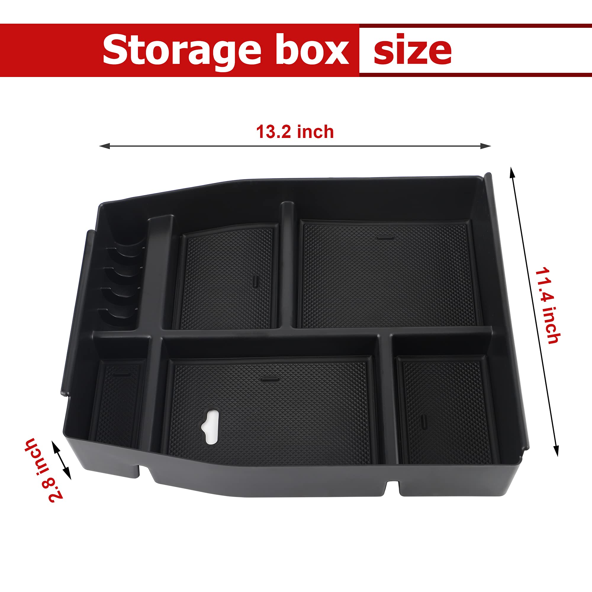 YIZBAP Center Console Organizer Replacement for 2015-2020 Ford F150, Center Console Organizer Table Tray Armrest Acc