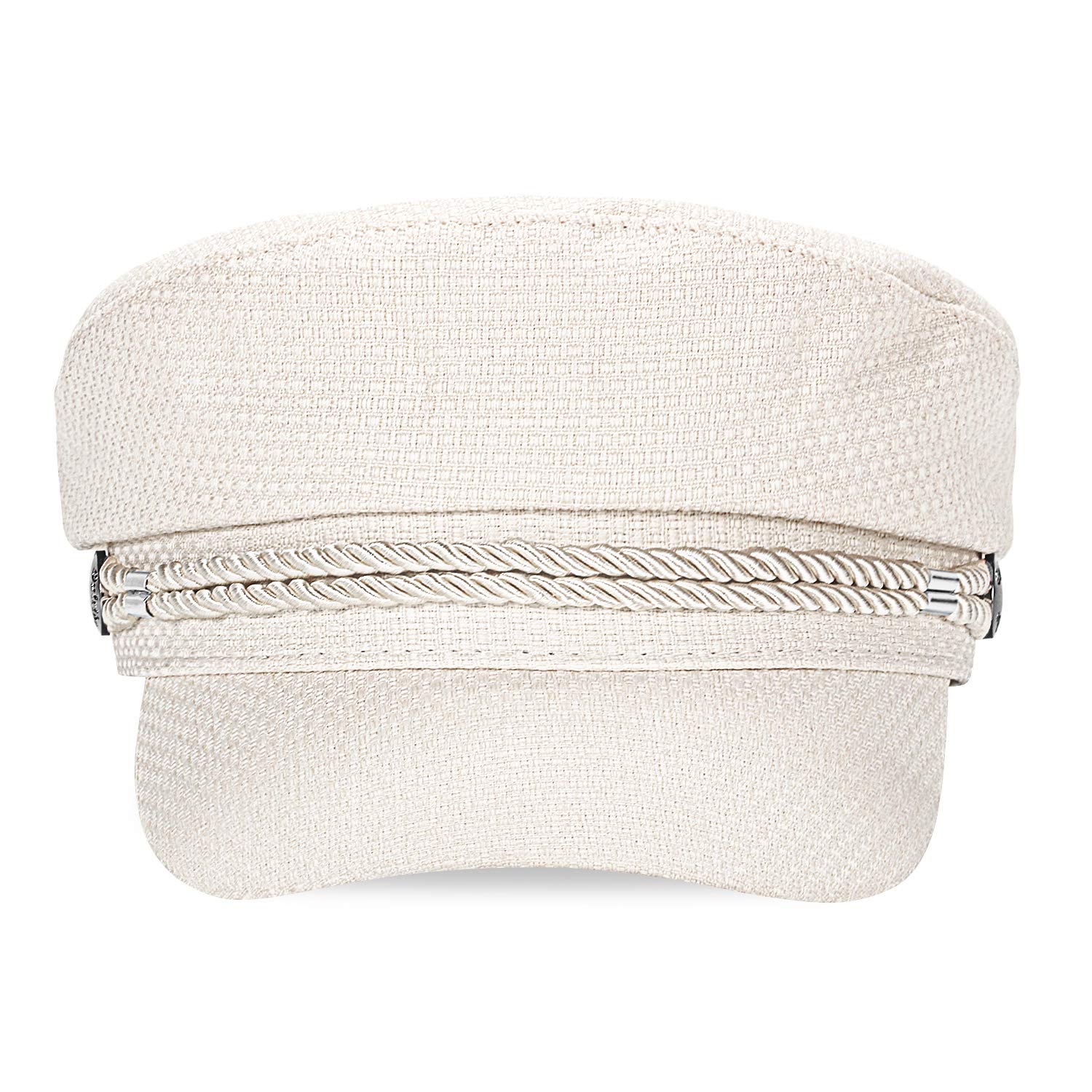WETOO Women Fiddler Cap Newsboy Hat Visor Beret Cap Paperboy Gatsby Hat(Black)