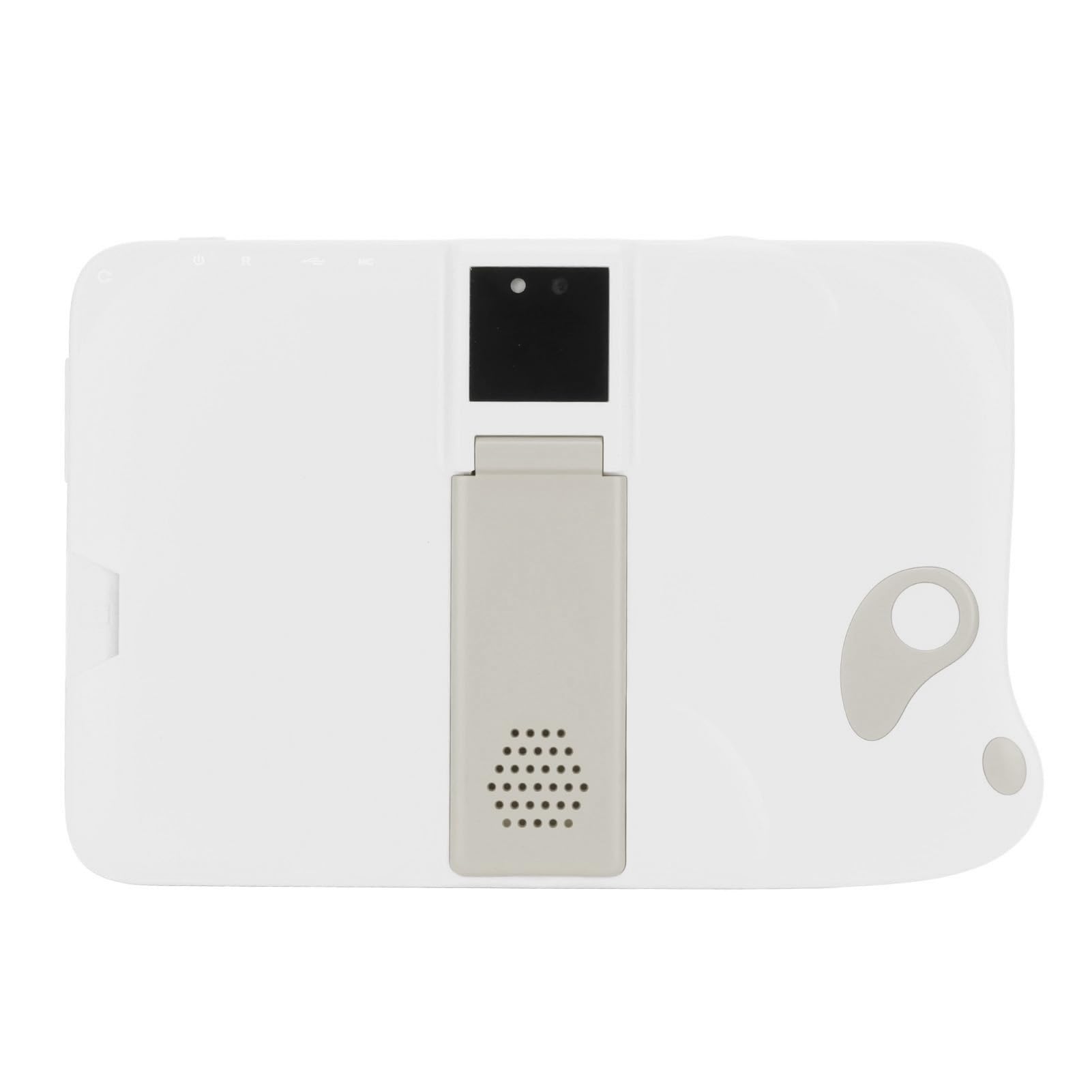 Zyyini 7in Kids Tablet IPS HD Display Large Capacity 4G 128G Memory 5GWifi Dual Band Toddler Tablet 100‑240V (White)