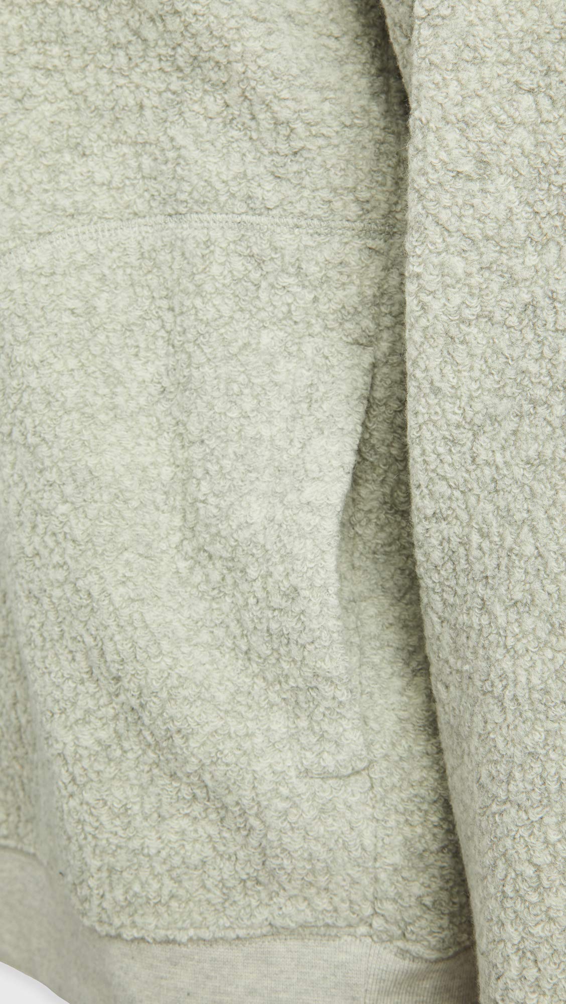 Vince Men's Boucle Quarter Zip, H Grey, S