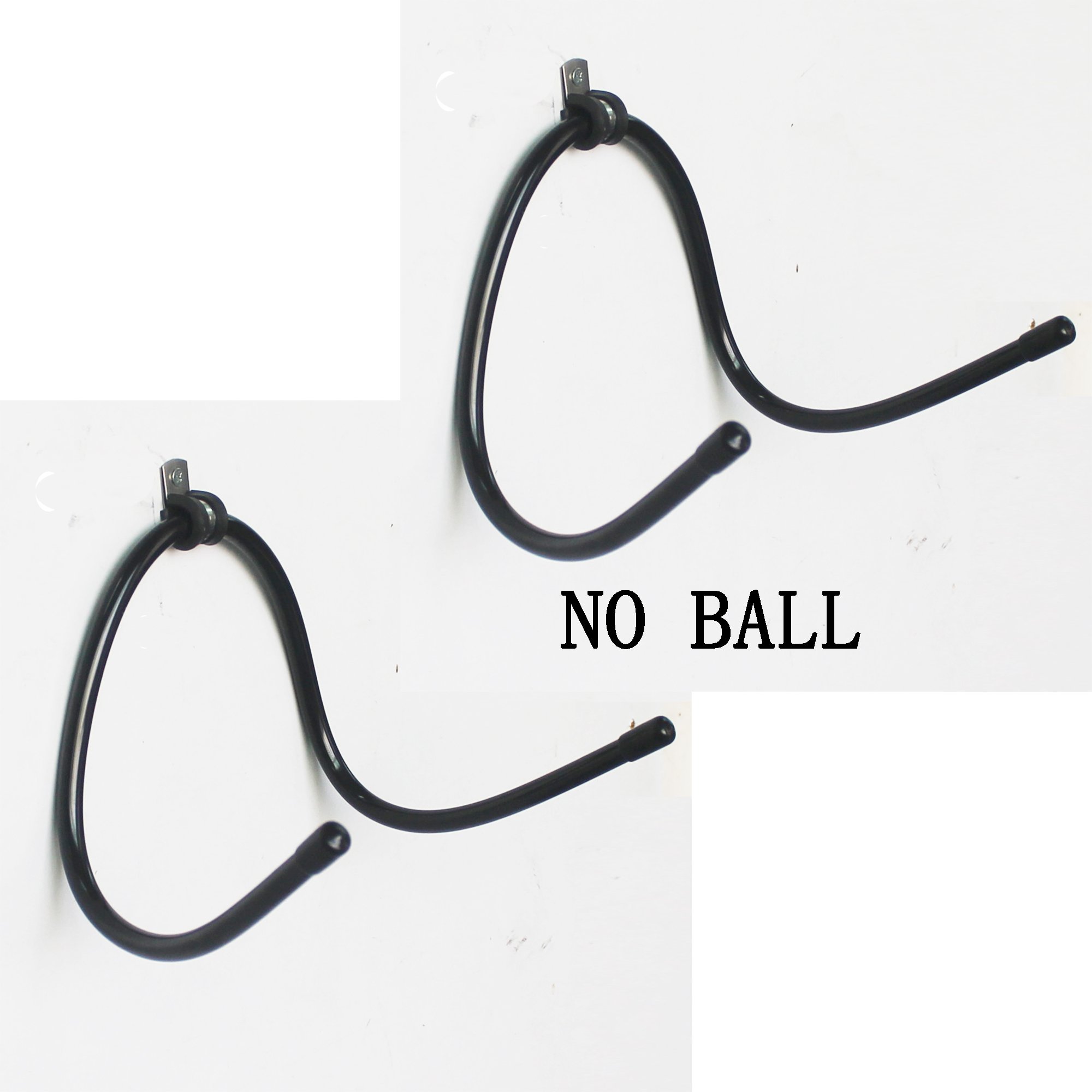 YYST Football Wall Mount Football Wall Rack Holder Display Storage Rack Black-No Ball Included
