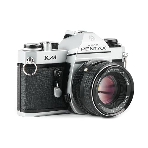 Vintage Asahi PENTAX KM 35mm SLR Film Camera W/ SMC Pentax 1:1.8 55mm Lens