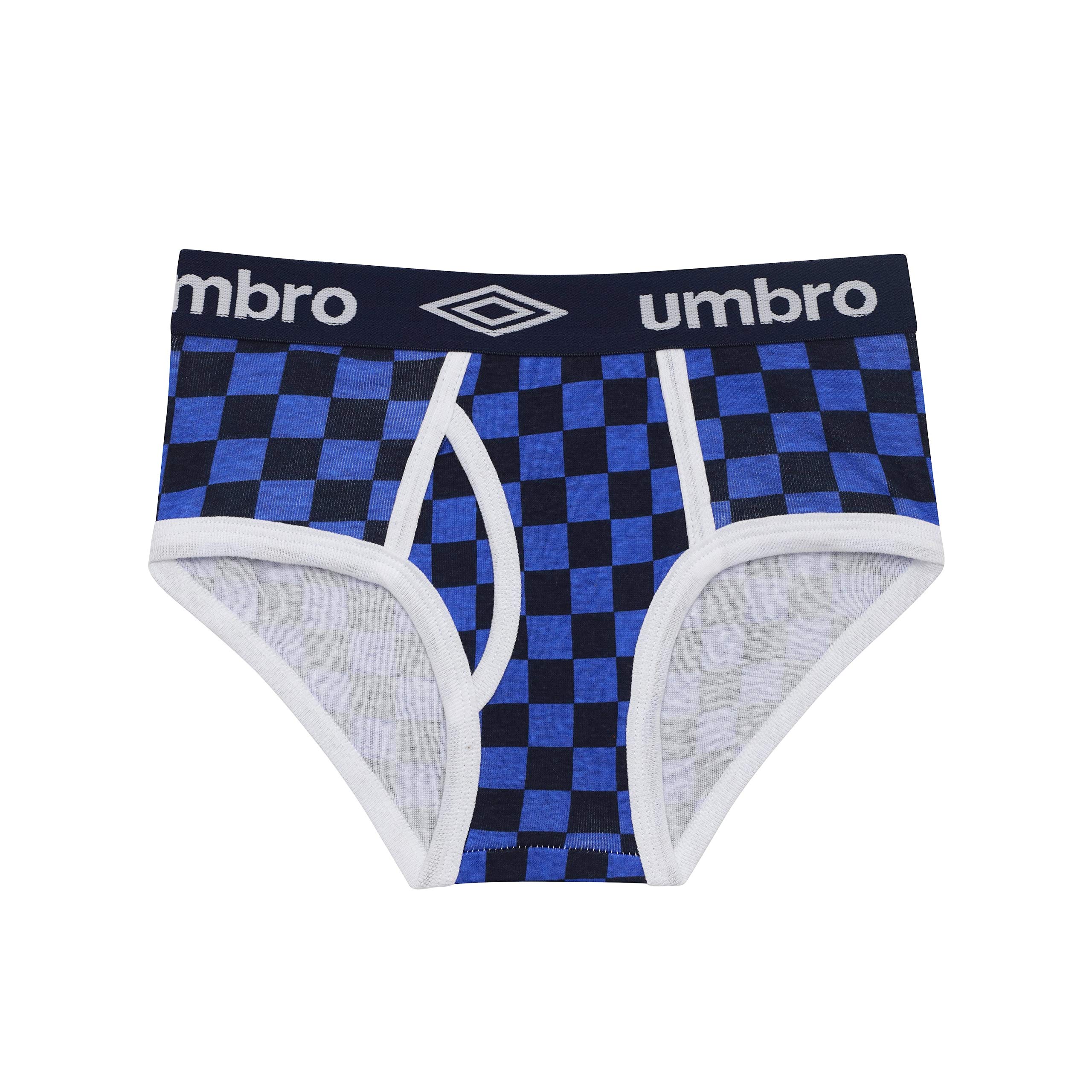 Umbro Boys Cotton Basic Briefs 5-Pack, Iron Grey/Team Navy/Black, 6/8
