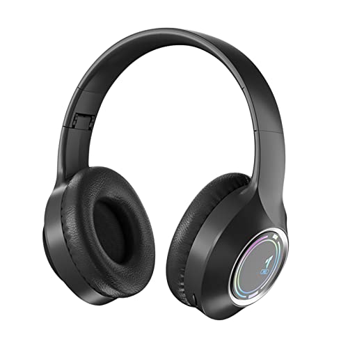 Ywbawe Foldable Headset Bluetooth 5.3 with Wireless and Wired Modes, High Value Over-Ear Stereo Head Mounted Headphones with Soft Ear Pads, for Office School Travel Sports