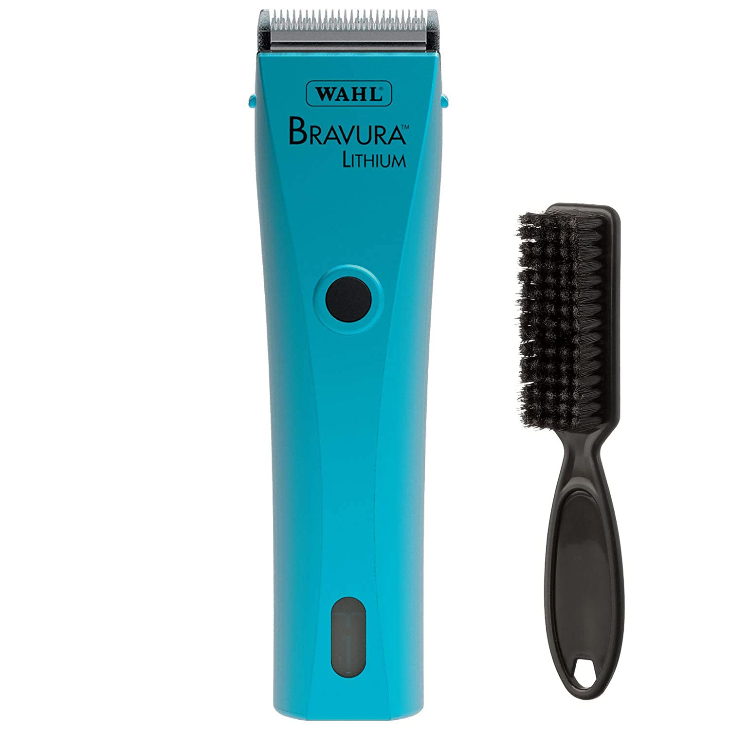 Wahl Professional Animal Bravura Lithium Powerful Motor Cord/Cordless Pet Clipper Kit (Turquoise) with Blade Brush