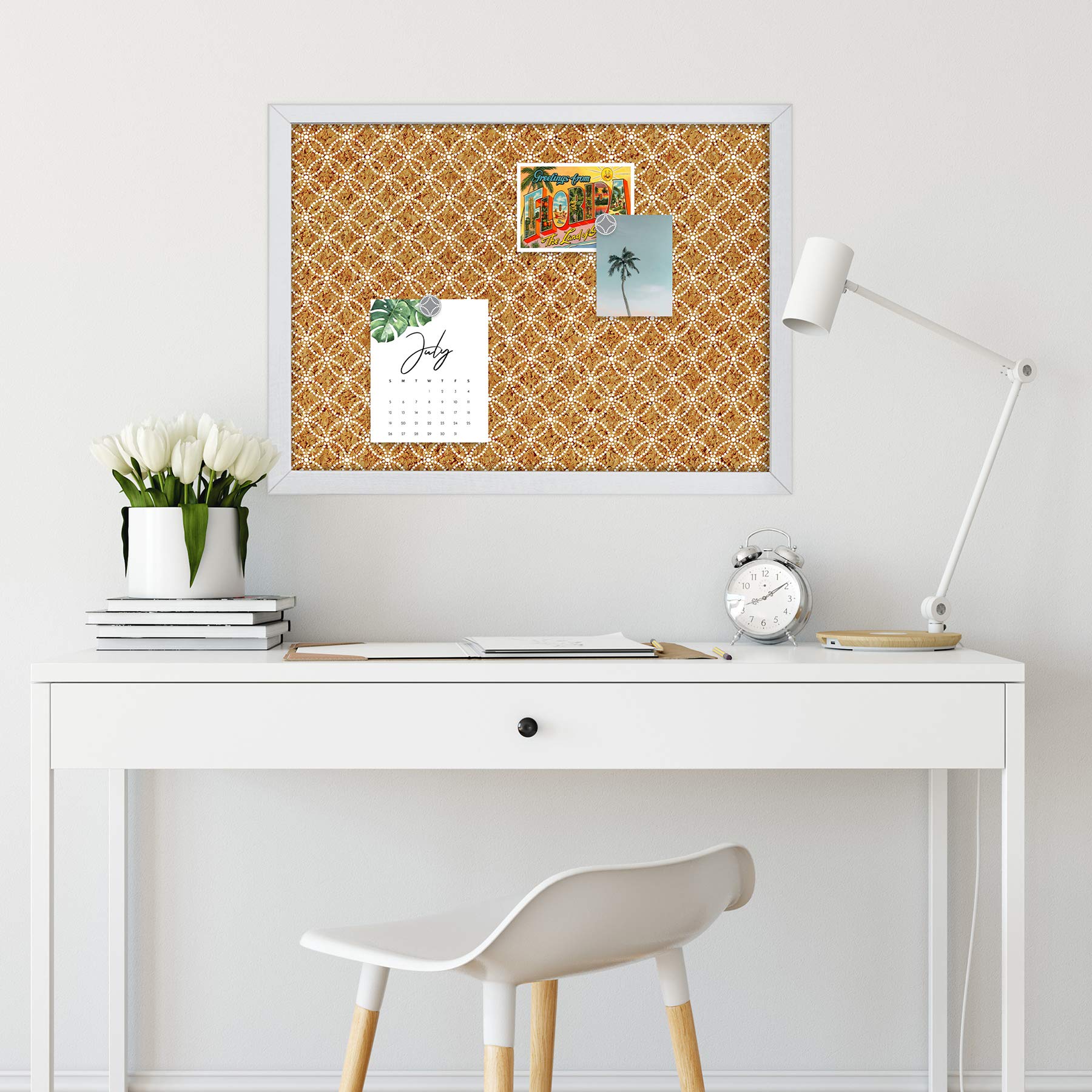 WallPops Tambour Printed Cork Board, Multi