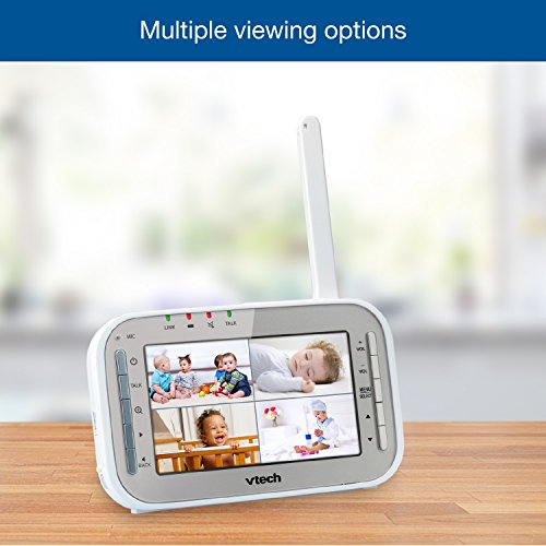 VTech VM346 Bear Video Baby Monitor with Automatic Infrared Night Vision, Soothing Sounds & Lullabies, Temperature Sensor & 1,000 feet of Range