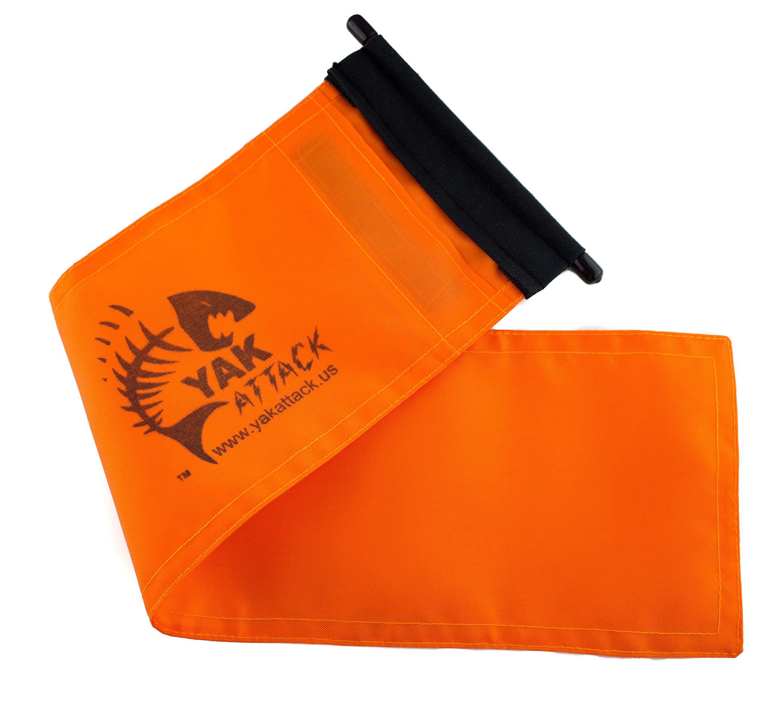 YakAttack VISICarbon Pro 360 Degree LED MightyMount and Hardware Kayak Fishing Visibility Flag, Orange (CPM+MMH)