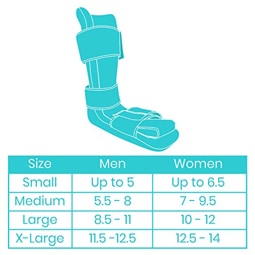 Vive Plantar Fasciitis Night Splint Plus Trigger Point Stretch Wedges - Soft Leg Brace Support, Orthopedic Sleeping Immobilizer Stretch Boot (X-Large: Men's: 11.5-12.5, Women's: 12.5-14)