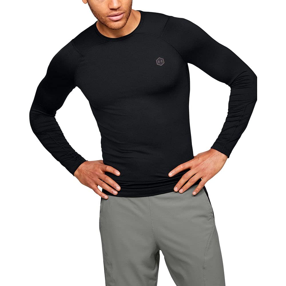 Under Armour Men's UA Rush HeatGear Compression Long Sleeve SM Black