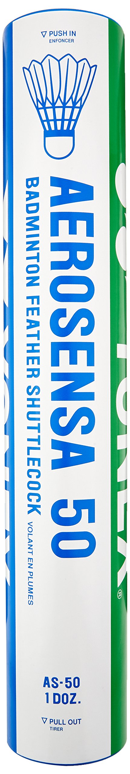 YONEX AEROSENSA 50 Championship Tournament, White, 1 Dozen, 1 Tube, 3 (AS503)