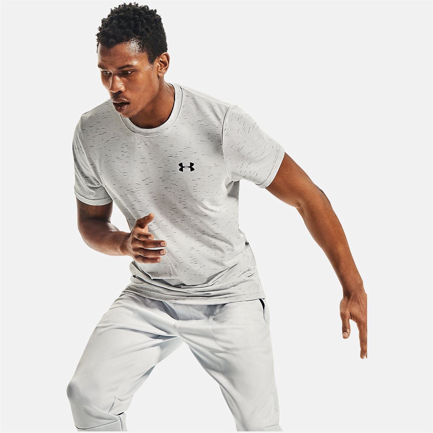 Under Armour Men's UA Seamless Short Sleeve MD Gray