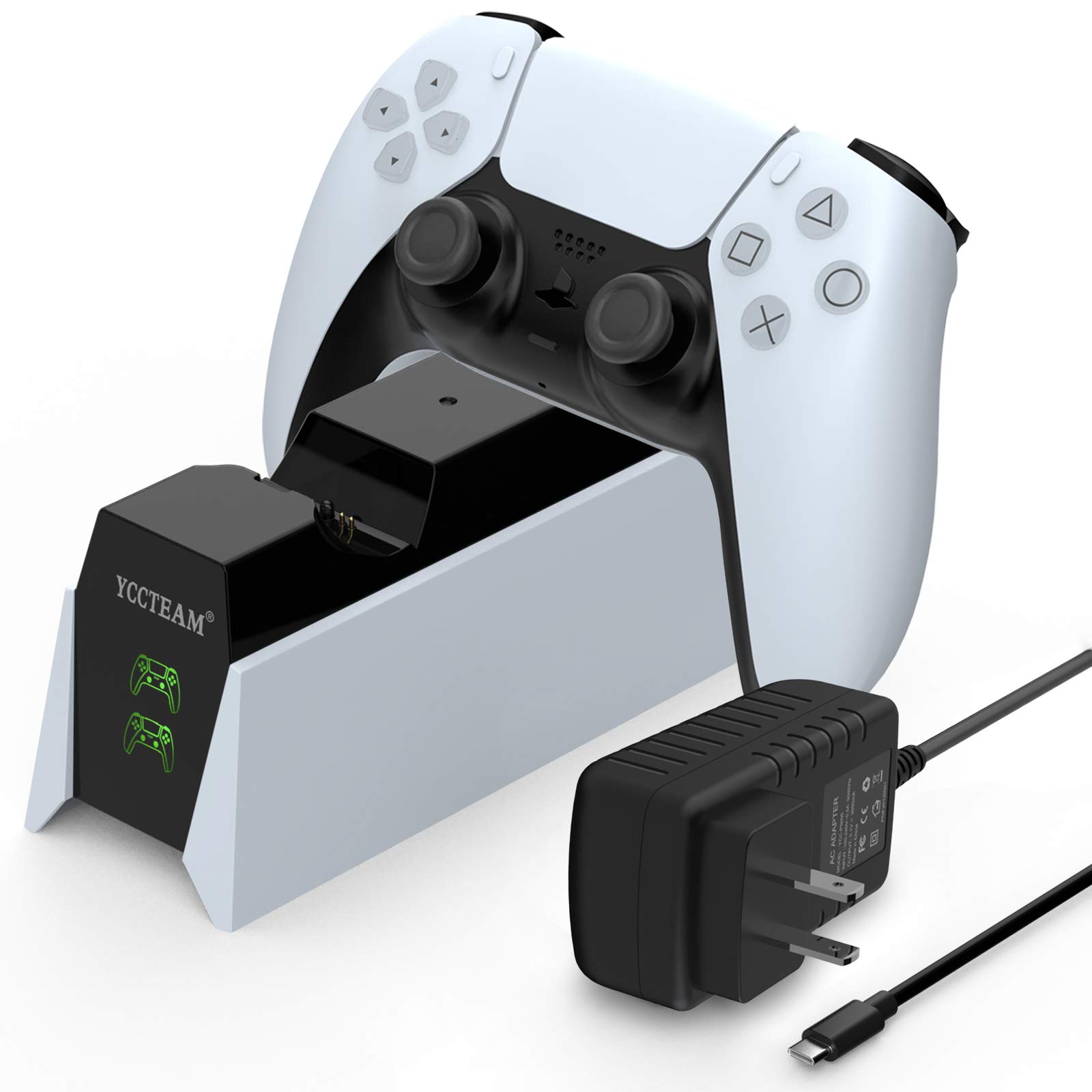 YAEYE PS5 Controller Charger, Docking Station for PS5 Dual Charger PS5 Controller, Fast Charging Dock Station with LED Indicators
