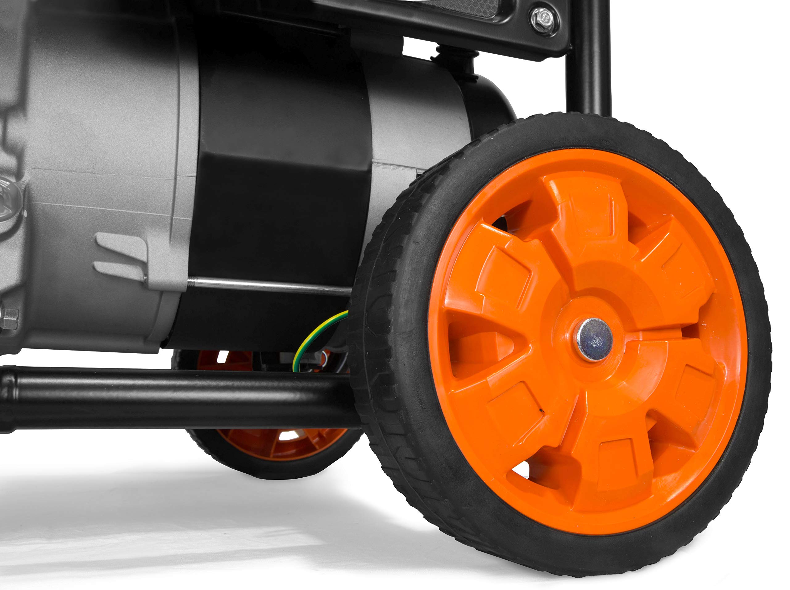 WEN 6000-Watt 120V/240V Generator, RV-Ready with Portable Wheel Kit (GN6000), Black