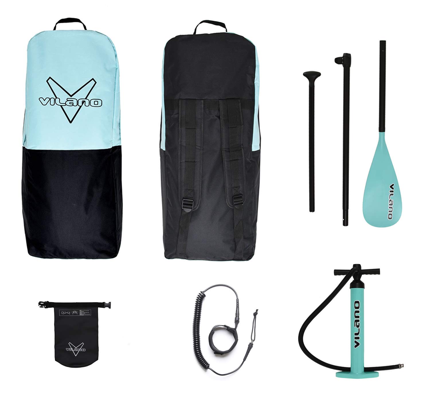 Vilano Journey Inflatable SUP Stand up Paddle Board Kit