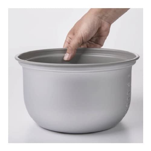 Zojirushi Rice Cooker and Warmer, 5.5-Cup (Uncooked, Metallic Gray) Bundle with Rice Washing Bowl ( 2 Items)