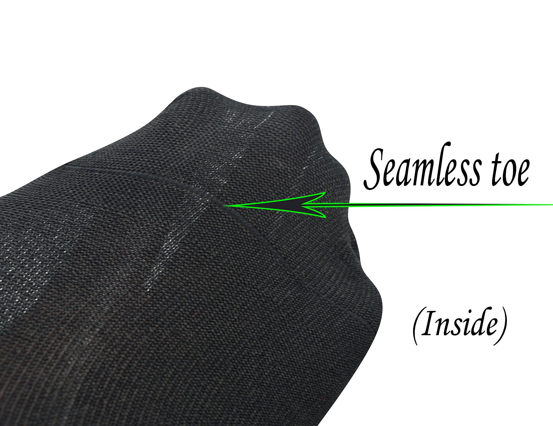 Yomandamor 5 Pairs Men's Crew Dress Socks with Arch Support and Seamless Toe