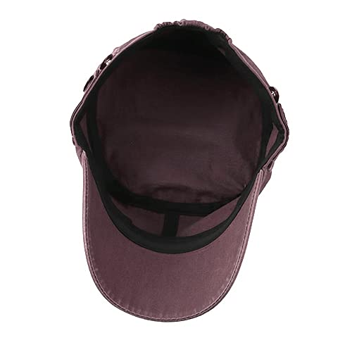 WITHMOONS Cadet Cap Cotton Vintage Distressed Washed Hat AC4426 (Grey)