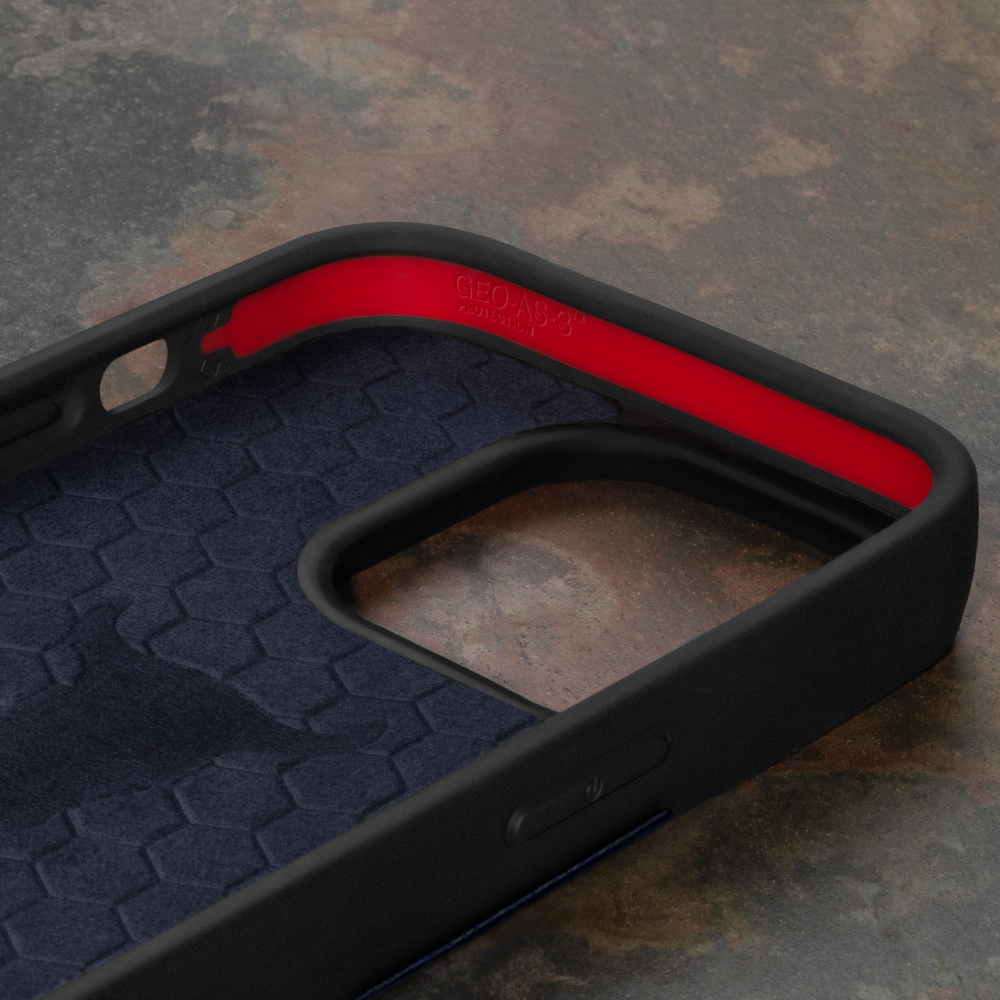 TORRO Leather Case Compatible with iPhone 15 Pro Max β Premium Leather Bumper Case - Navy Blue