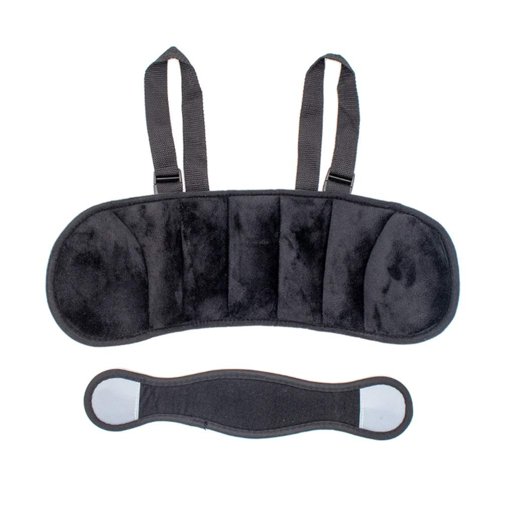 YJYdada Child Car Seat Headrest Sleep Support with Protective Pad Baby Head Restraint (Black)
