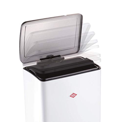 WESCO Big Double Boy Waste Bin 41 x 35 x 65 cm – 2 x 18 L Black