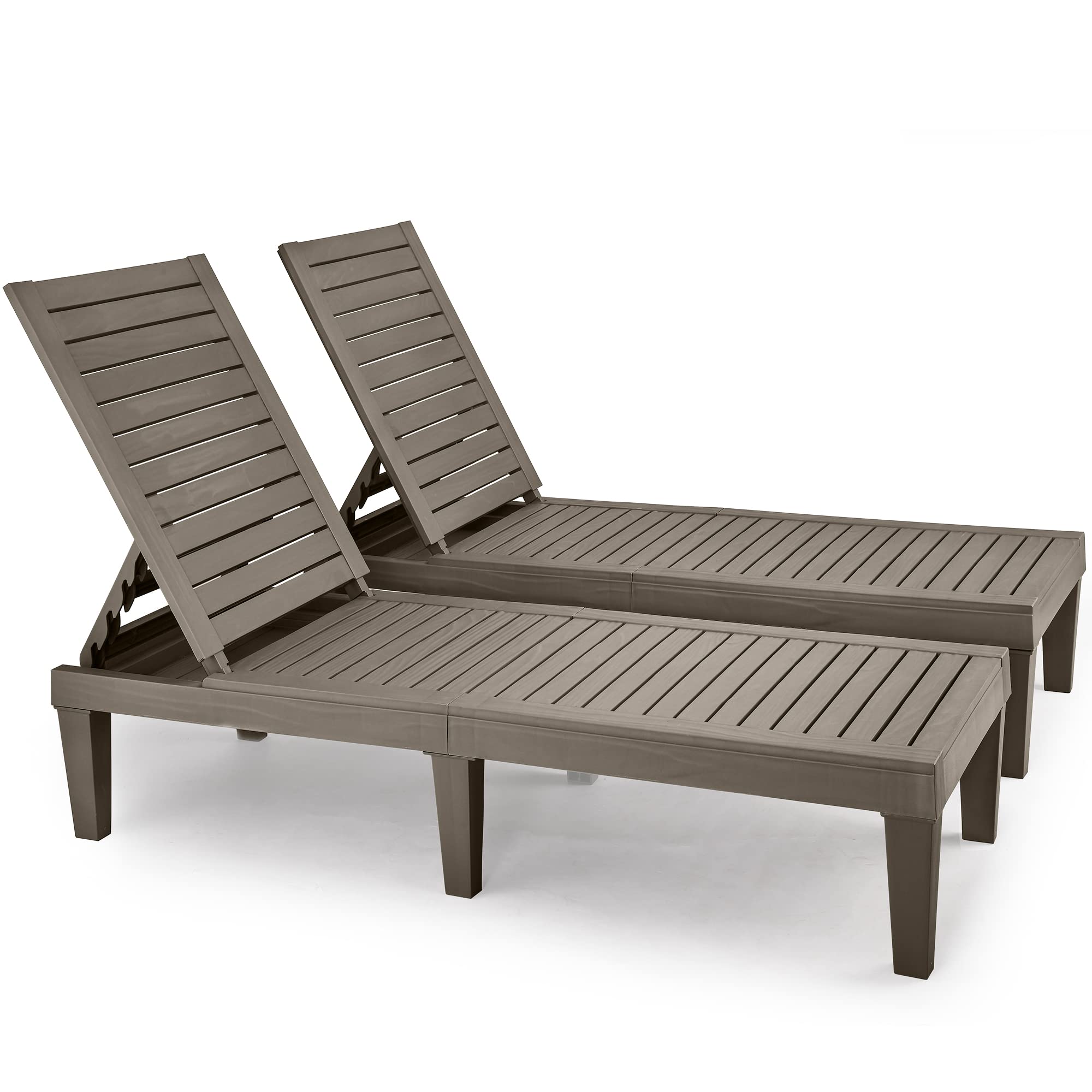 YITAHOME Chaise Outdoor Lounge Chairs with Adjustable Backrest, Sturdy Loungers for Patio & Poolside, Easy Assembly & Waterproof & Lightweight & Aqua Original 4-in-1 Monterey Hammock Pool Float