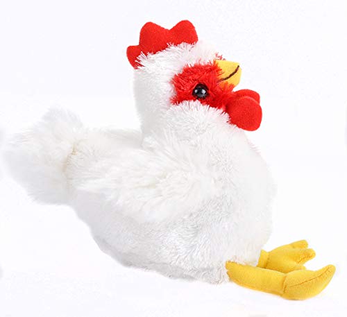 Wild Republic Chicken Plush, Stuffed Animal, Plush Toy, Gifts for Kids, Hug’Ems 7"