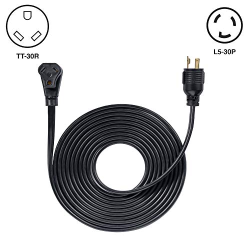 Westinghouse 3015425C 25' Generator Cord, 30A 120V L5-30P to TT-30R