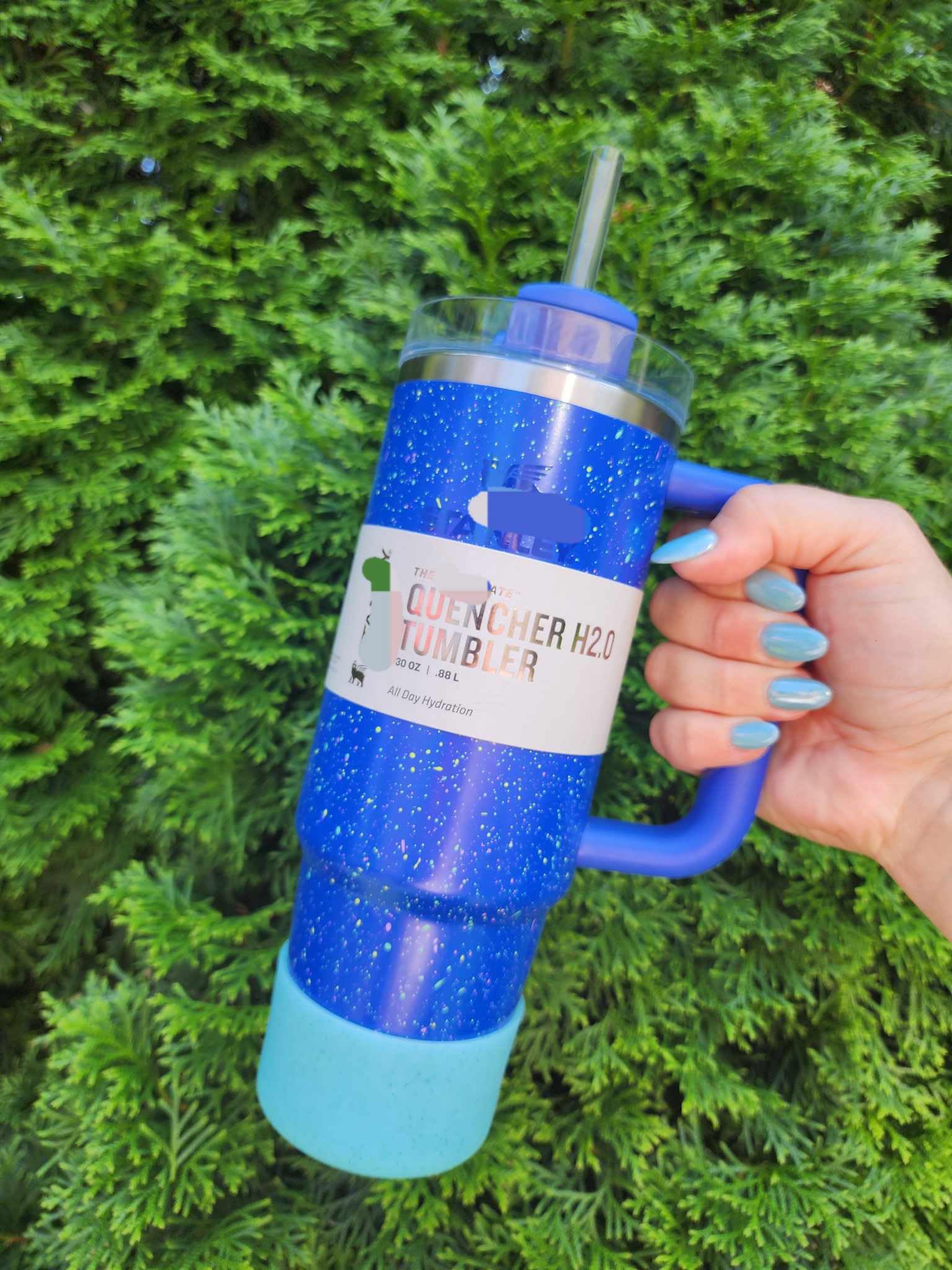 Wolf Creek Group 2 PC Silicone Boots for Stanley Tumblers | Simple Modern | Blender Bottle, Easy to Use & Clean, Ideal for Active Lifestyles (Leopard/GoldSparkle)