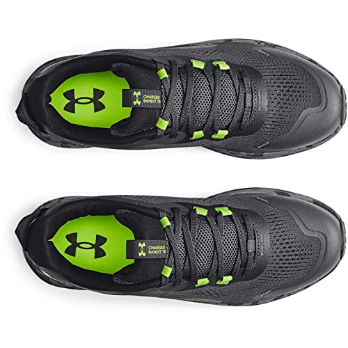 Under Armour Men's Charged Bandit 2, (102) Jet Gray/Black/Lime Surge, 12, US