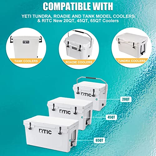 WADEO Cooler Drain Plug Hose Connection, Replacement Drain Plug with Garden Hose Shut Off Valve for YETI Cooler, YETI Tundra Cooler, Roadie Cooler, Tank Cooler and RTIC 20QT, 45QT, 65QT Cooler