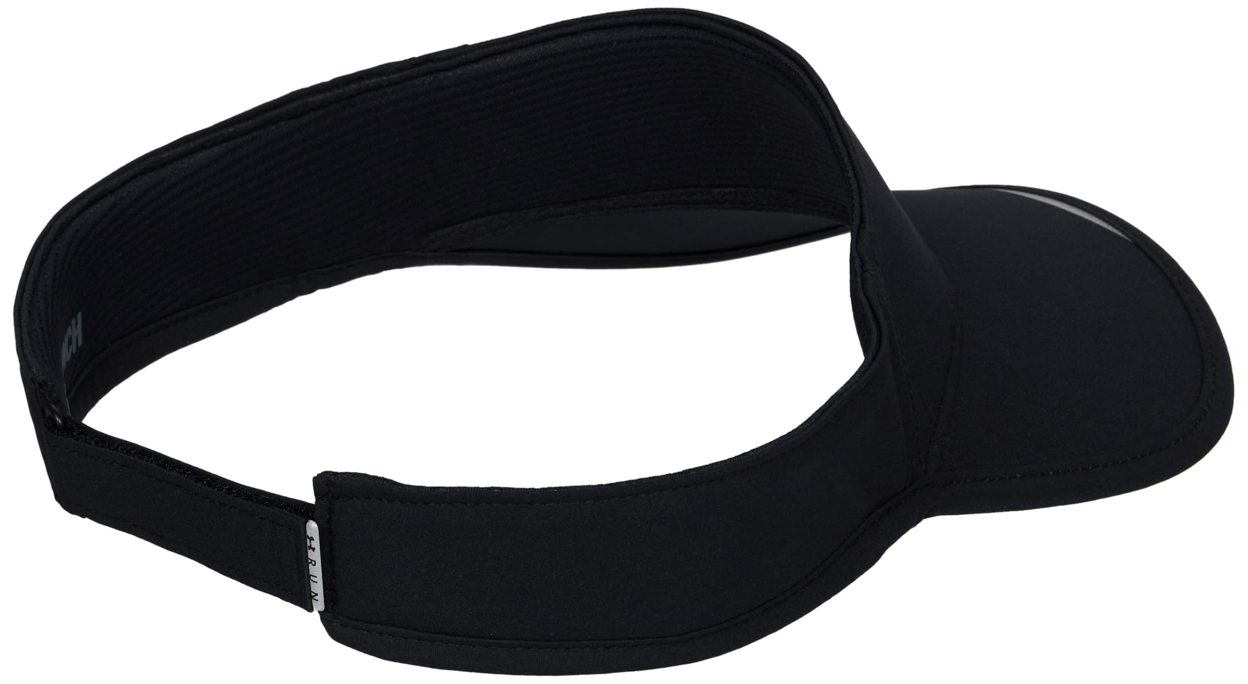 Under Armour Men's Launch Run Visor , Black (001)/Reflective , One Size Fits Most
