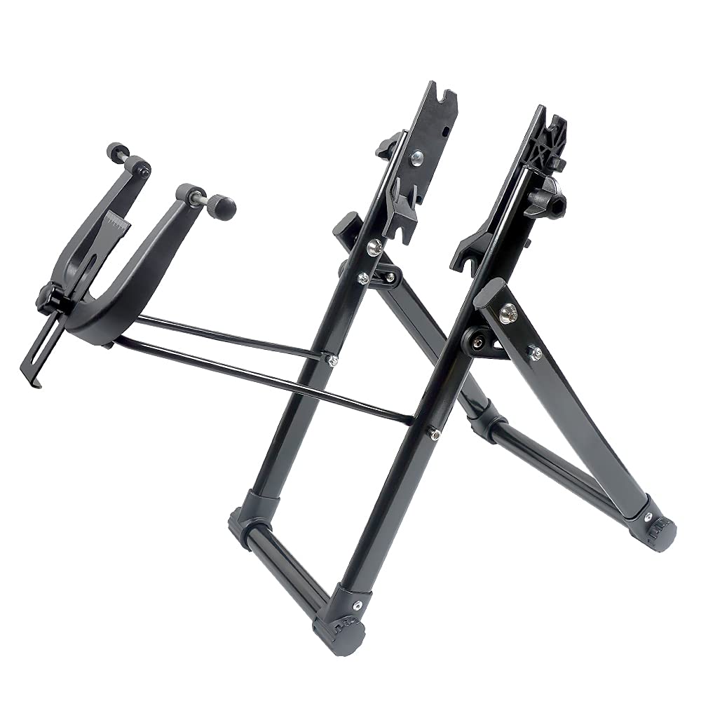 ZXMT Wheel Truing Stand Simple Convenient Bike Truing Stand, Home Foldable Bicycle Repair Maintenance Support Tool Accessory for 16 inches - 29 inches 700C Wheels