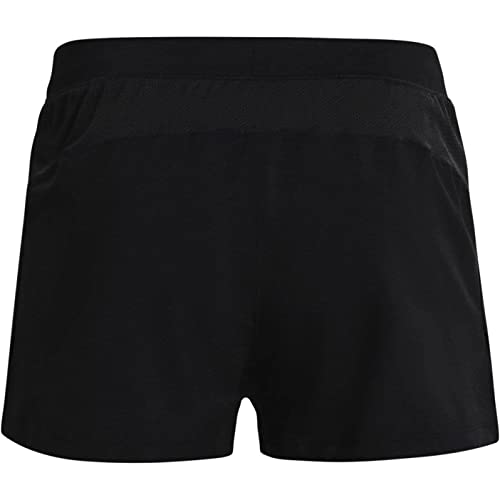 Under Armour mens Launch Stretch Woven Split Short, Black (001 Reflective, Medium US