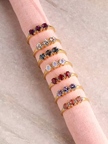 YoTreasure 0.46 ct. t.w. London Blue Topaz 10kt Gold Eternity Band Ring