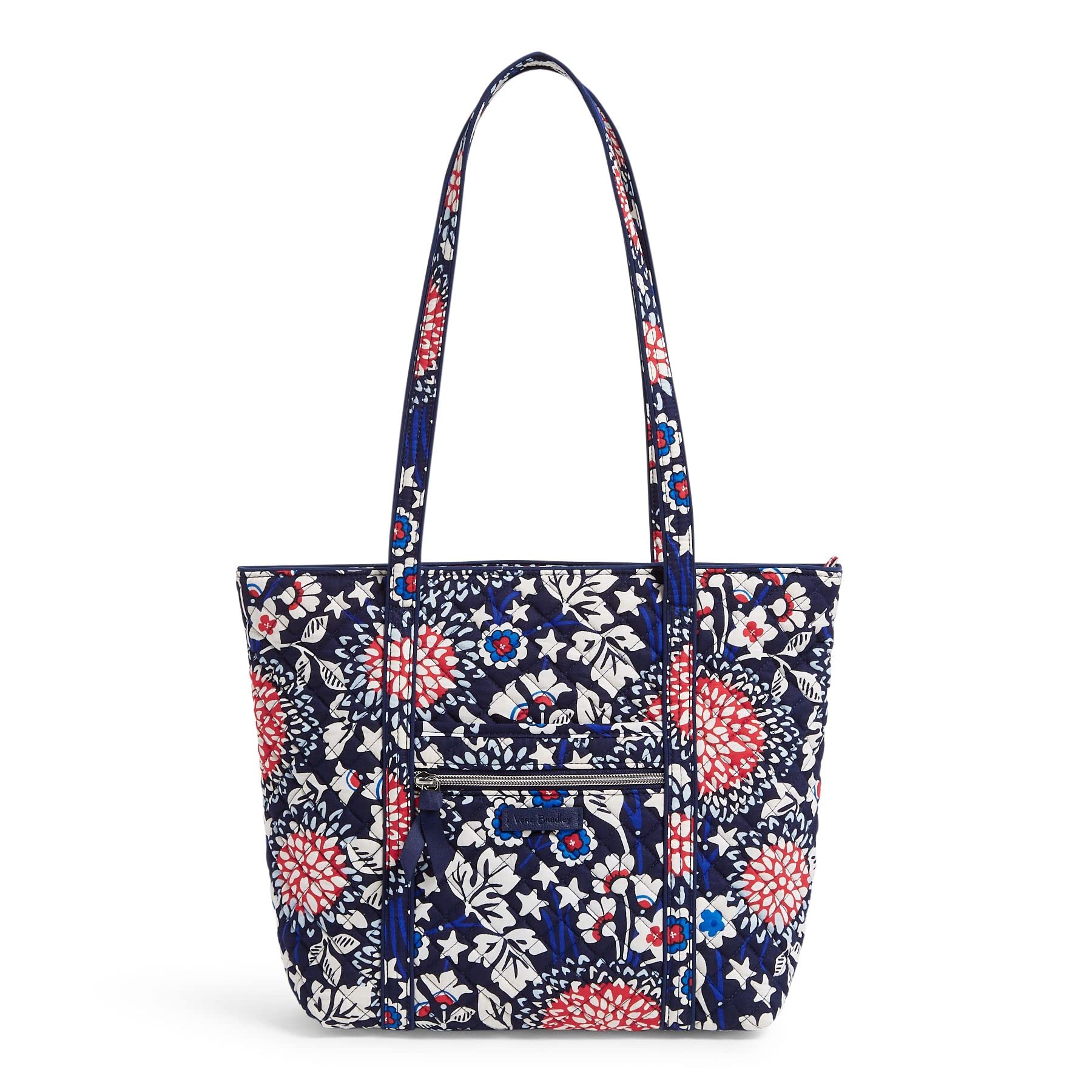 Vera Bradley Small Vera Tote Red/White/Blossoms One Size