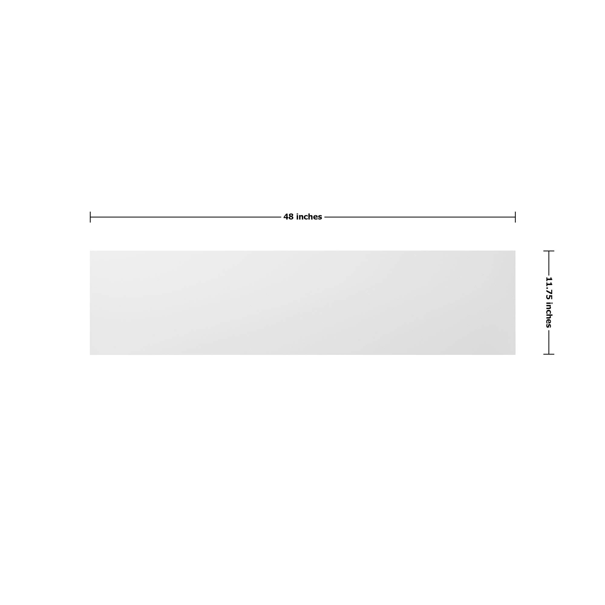 Thirteen Chefs Prep Table Cutting Board Replacement - White Plastic 48 x 11.75 x 0.5 Inch Compatible with True, Delfield, and Randell Models - Commercial Grade Poly for Restaurant Kitchen