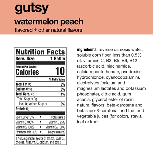 vitaminwater zero sugar Gutsy Watermelon Peach, 20 Fl Oz