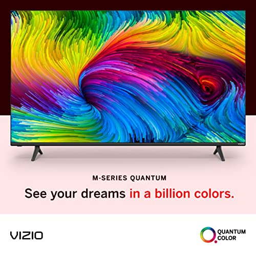 VIZIO 43-Inch M-Series 4K QLED HDR Smart TV with Voice Remote, Dolby Vision, HDR10+, Alexa Compatibility,VRR with AMD FreeSync, M43Q6-J04, 2021 Model