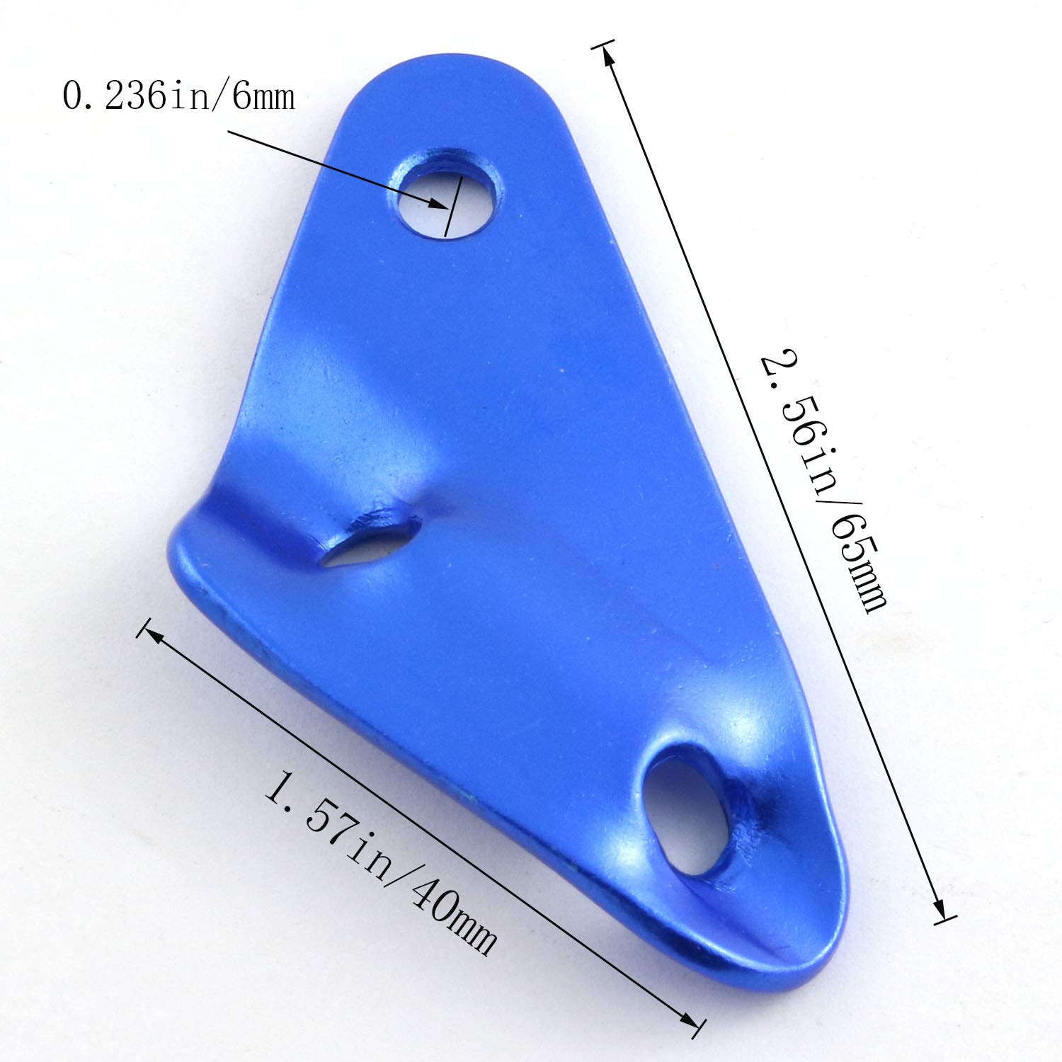 Youliang 8pcs Blue Aluminum Alloy Windproof Rope Buckle Adjustable Buckle Guyline Tent Tensioners Rope Adjuster for Tent Length Adjusting