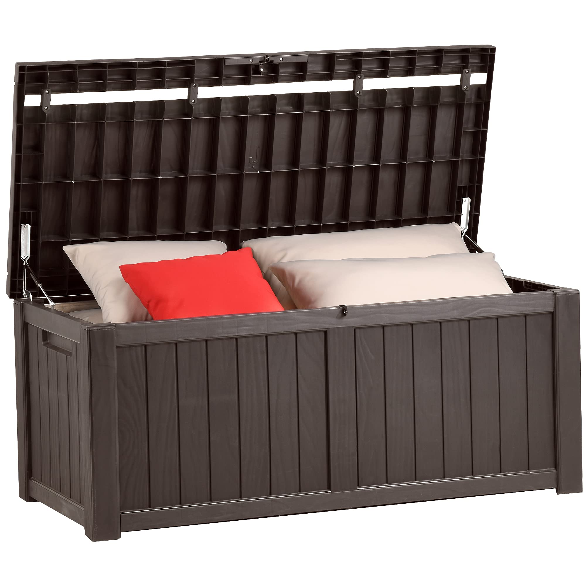 YITAHOME 120 Gallon and 30 Gallon Outdoor Storage Deck Boxes, Large and Small Resin Patio Storages