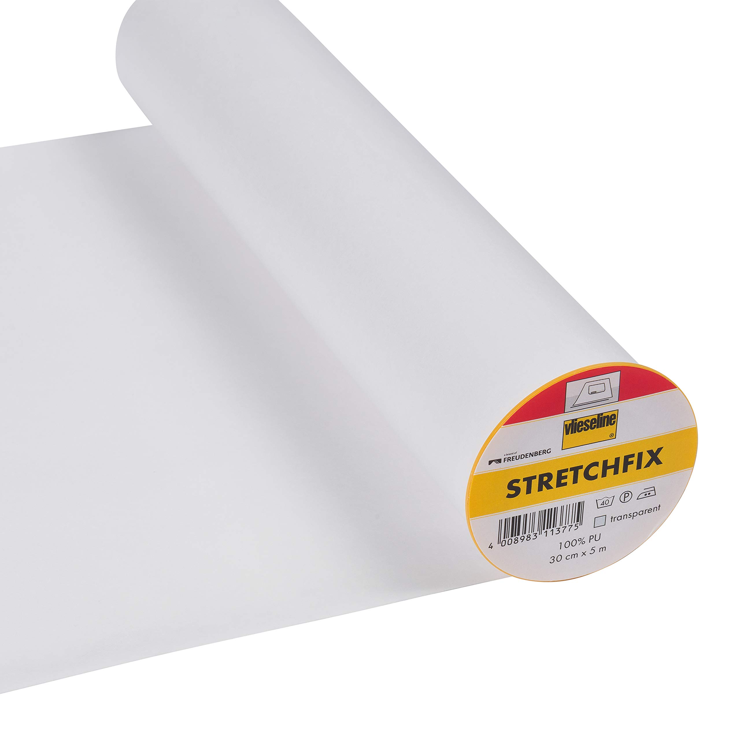 Vlieseline Stretchfix T 300 5 m x 30 cm, 100% Polyurethane, Transparent, 30 cm x 5 m