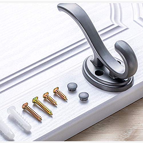 ZILZAL Metal Hooks for Hanging Hanger Wall Hanging on The Wall Behind The Door Stainless Steel Black 37 * 38 * 84Mm Coat Hook Coat Hook Single