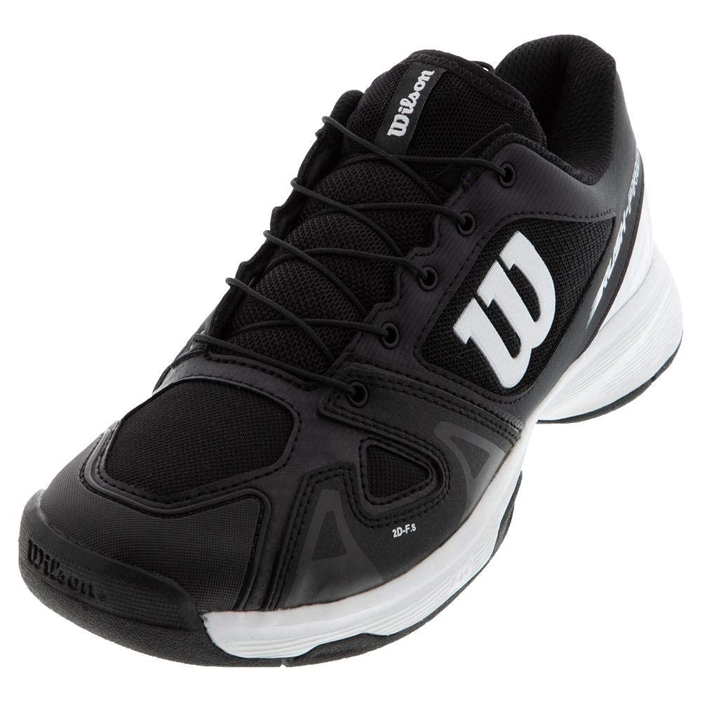 Wilson unisex child Rush Pro Jr Ql Tennis Shoe, White/White/Pearl Blue, 1 Big Kid US