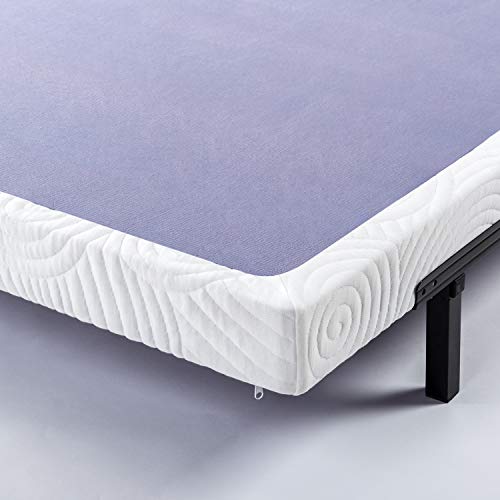 ZINUS Metal Box Spring with Wood Slats, 7.5 Inch Mattress Foundation, Sturdy Steel Structure, Easy Assembly, Twin XL