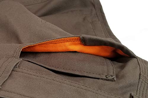 Walls Men's The Original Outdoor Work Pant, Bark Brown, 34 x 32