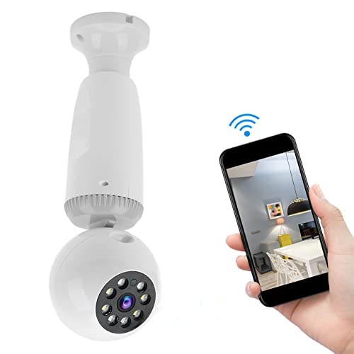 WiFi Light Bulb Camera Mobile Phone Remote Monitoring Camera Panoramic 360° Surveillance Camera Infrared Night Vision Security Camera