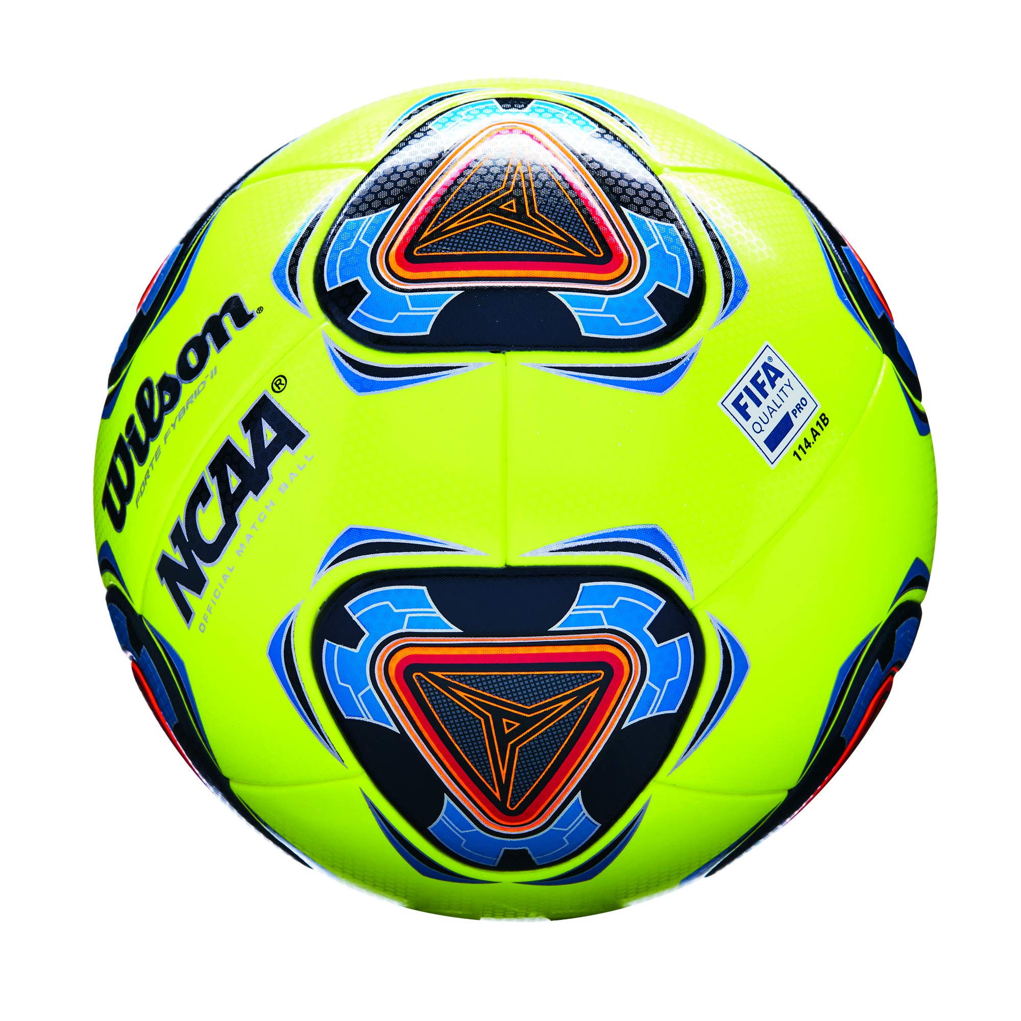 WILSON NCAA Forte Fybrid II Soccer Cup Game Ball - White/Blue
