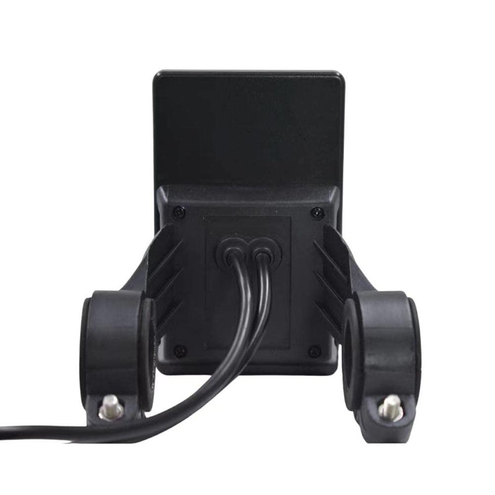 VQP EBike Display, Electric Scooter Bike LCD Display, Waterproof EBike Control Panel, 24V 36V 48V 52V 60V M5 5-Pin EBike Controller Meter LCD Monitor, 31.8mm 22.2mm Handlebar
