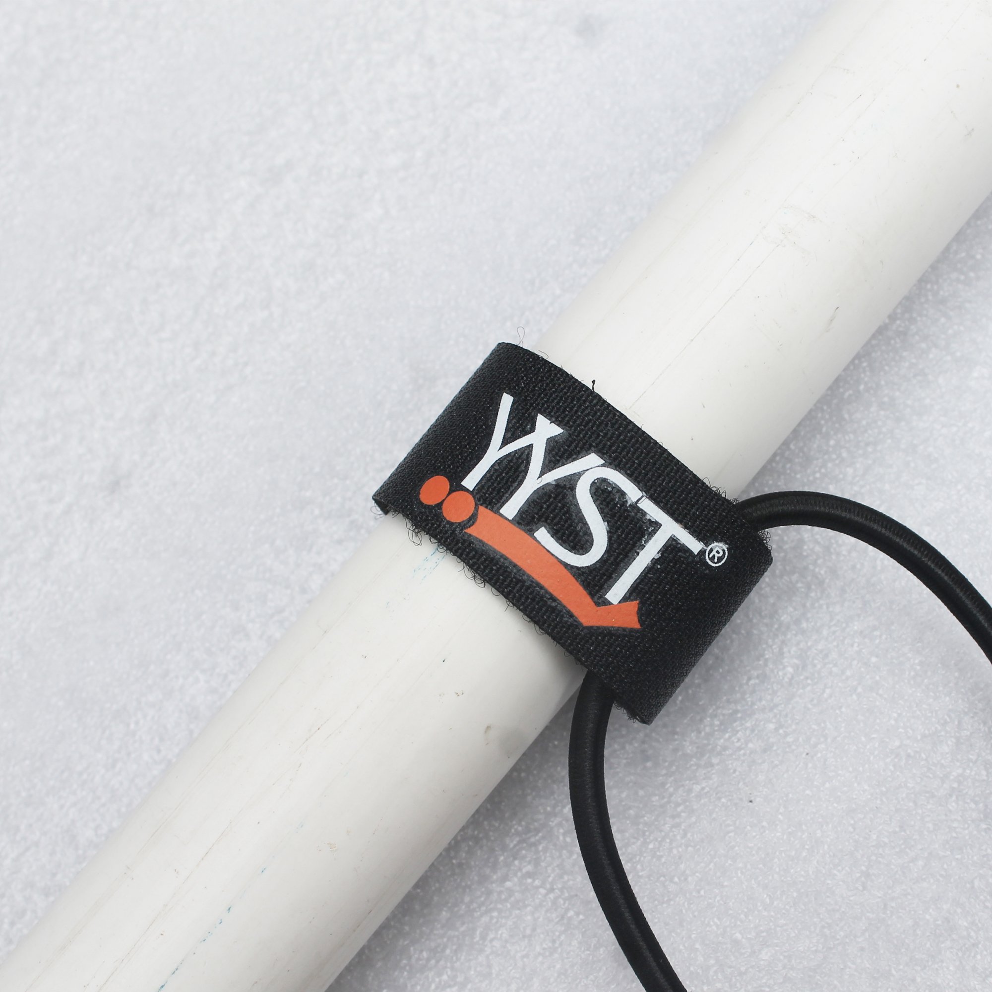 YYST 2 X Adjustable Kayak Black Rod Leash Fishing Rod Paddle Leash - Black